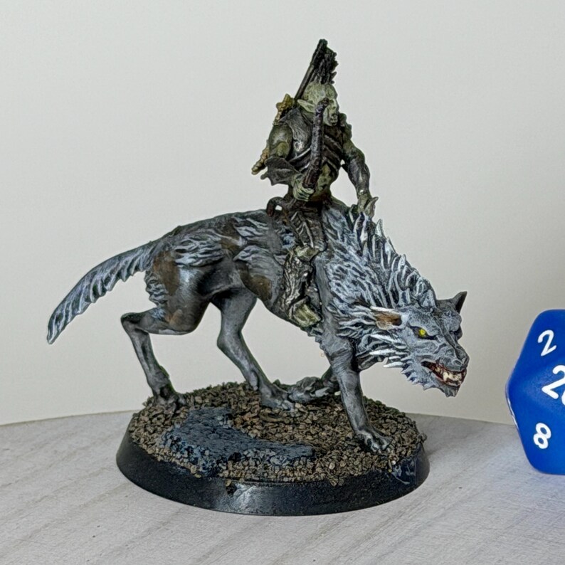 Hand Painted Worg Wolf Goblin Riders | Games Workshop Miniatures | Role ...