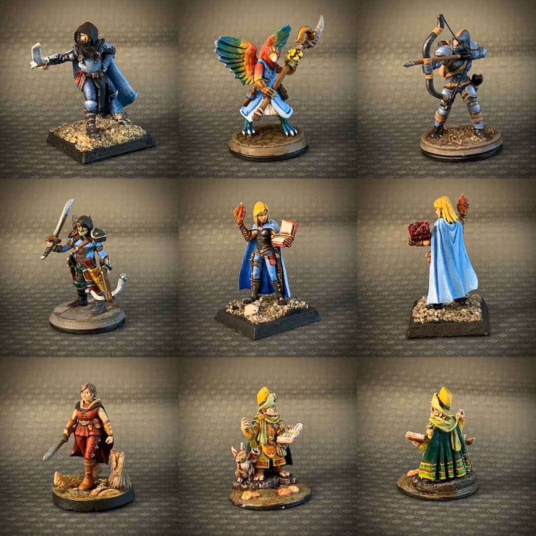 Hand Painted RPG Mini: Custom Character 3D Printing & Painting - Etsy