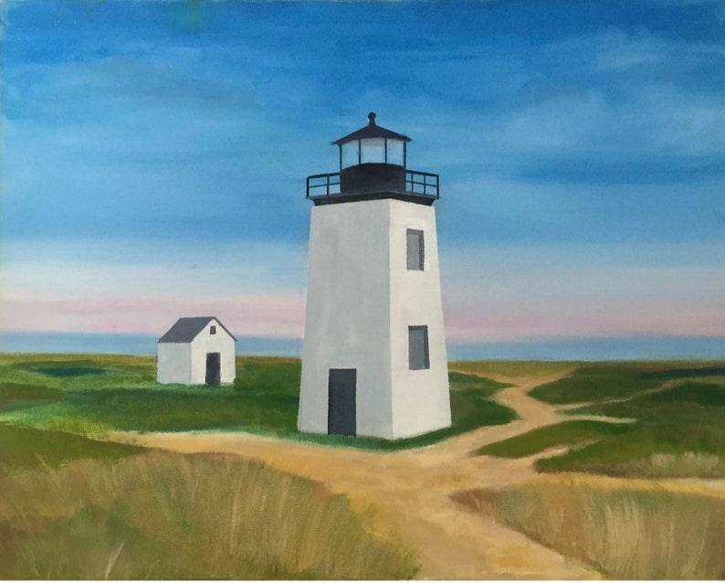 Truro Lighthouse Art Print Cape Cod Lighthouse Lighthouse - Etsy