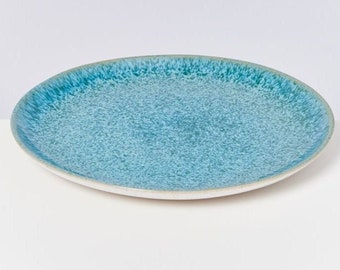 Aqua Blue Dinner Plate - Etsy