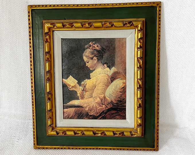 Vintage 'young Girl Reading' by Fragonard (1776) Picture, Classical ...