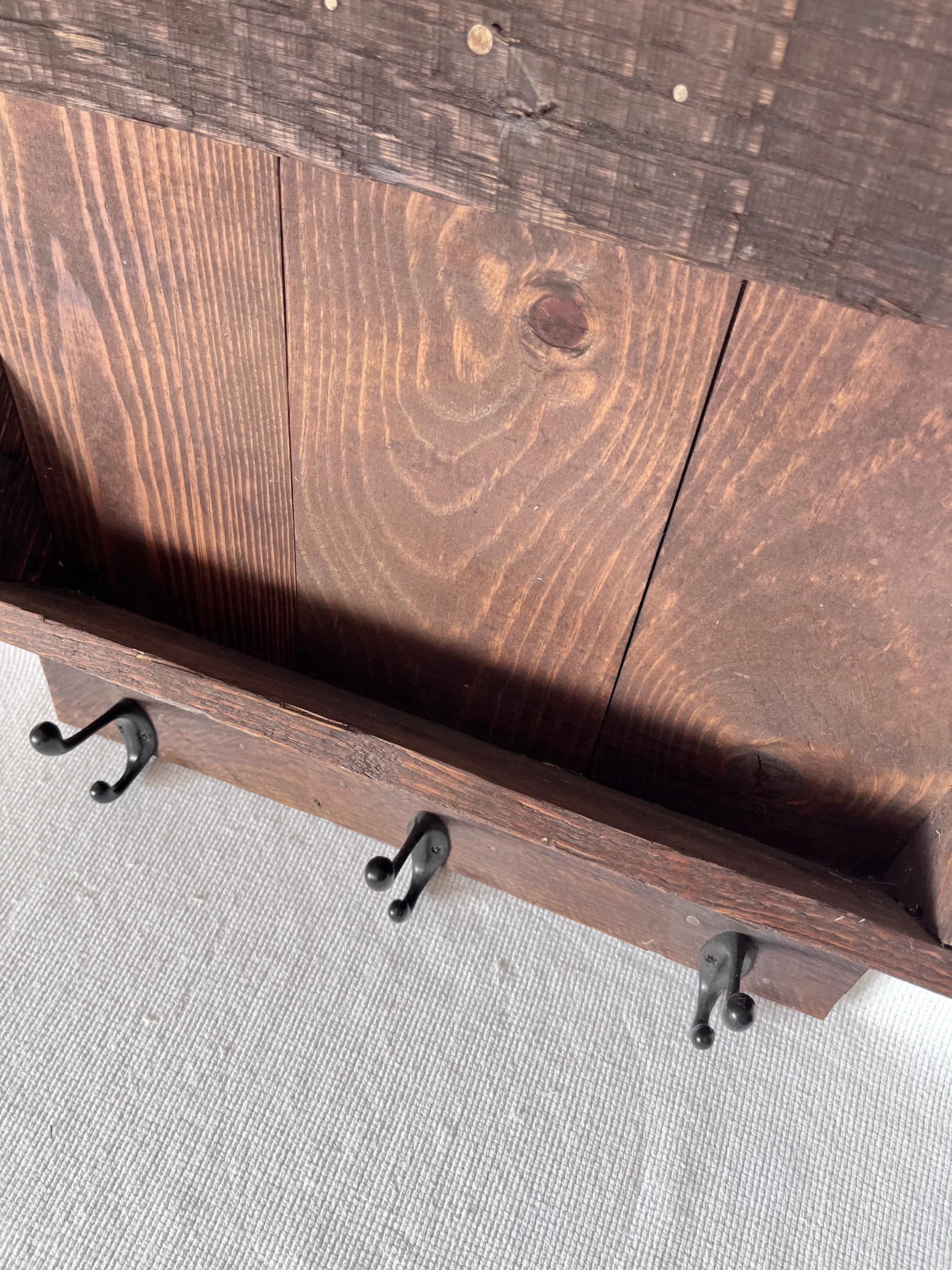 Antique Rustic Mail Box Key Holder, Hand Made Letter Holder, Hand Made ...