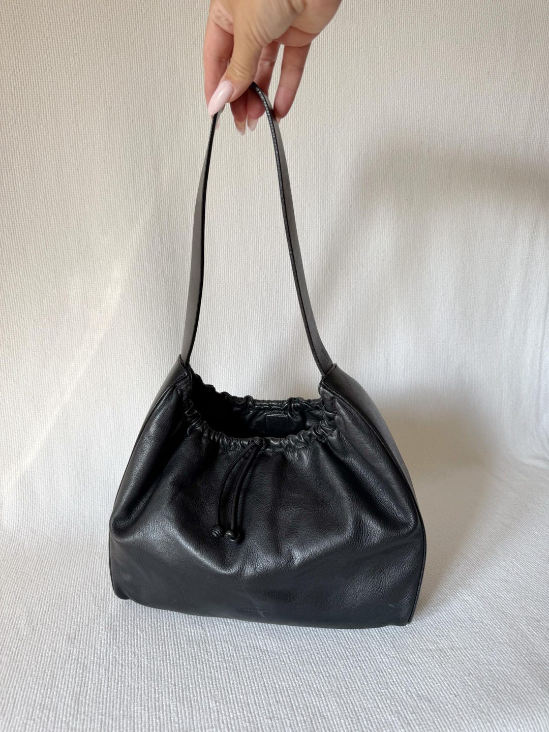 Vintage Ann Taylor Black Shoulder Bag – Elegant Soft Leather Handbag ...