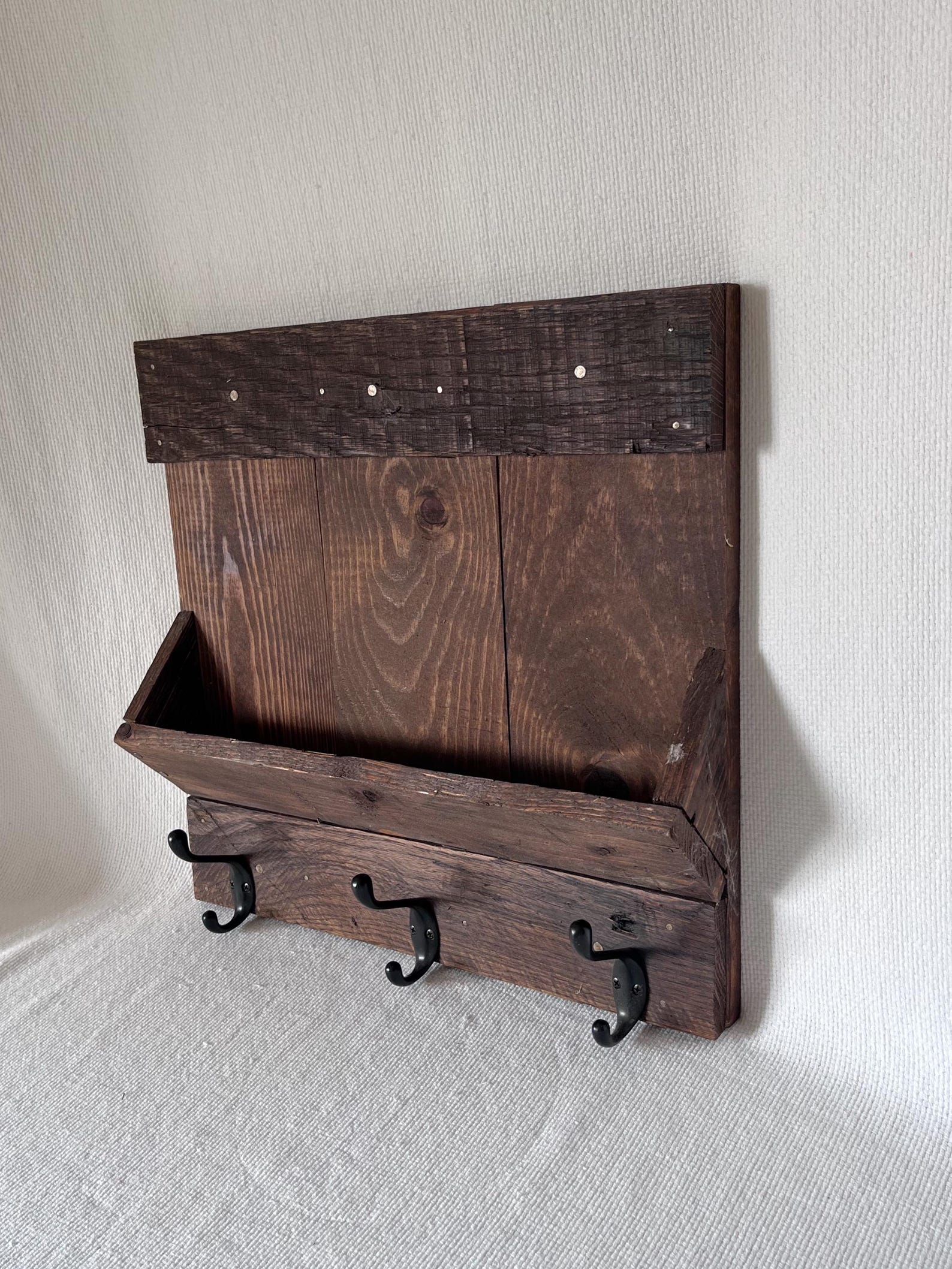 Antique Rustic Mail Box Key Holder, Hand Made Letter Holder, Hand Made ...
