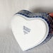 Vintage Oneida Sweetheart Baking Dish Blue Heather Heart Shaped ...