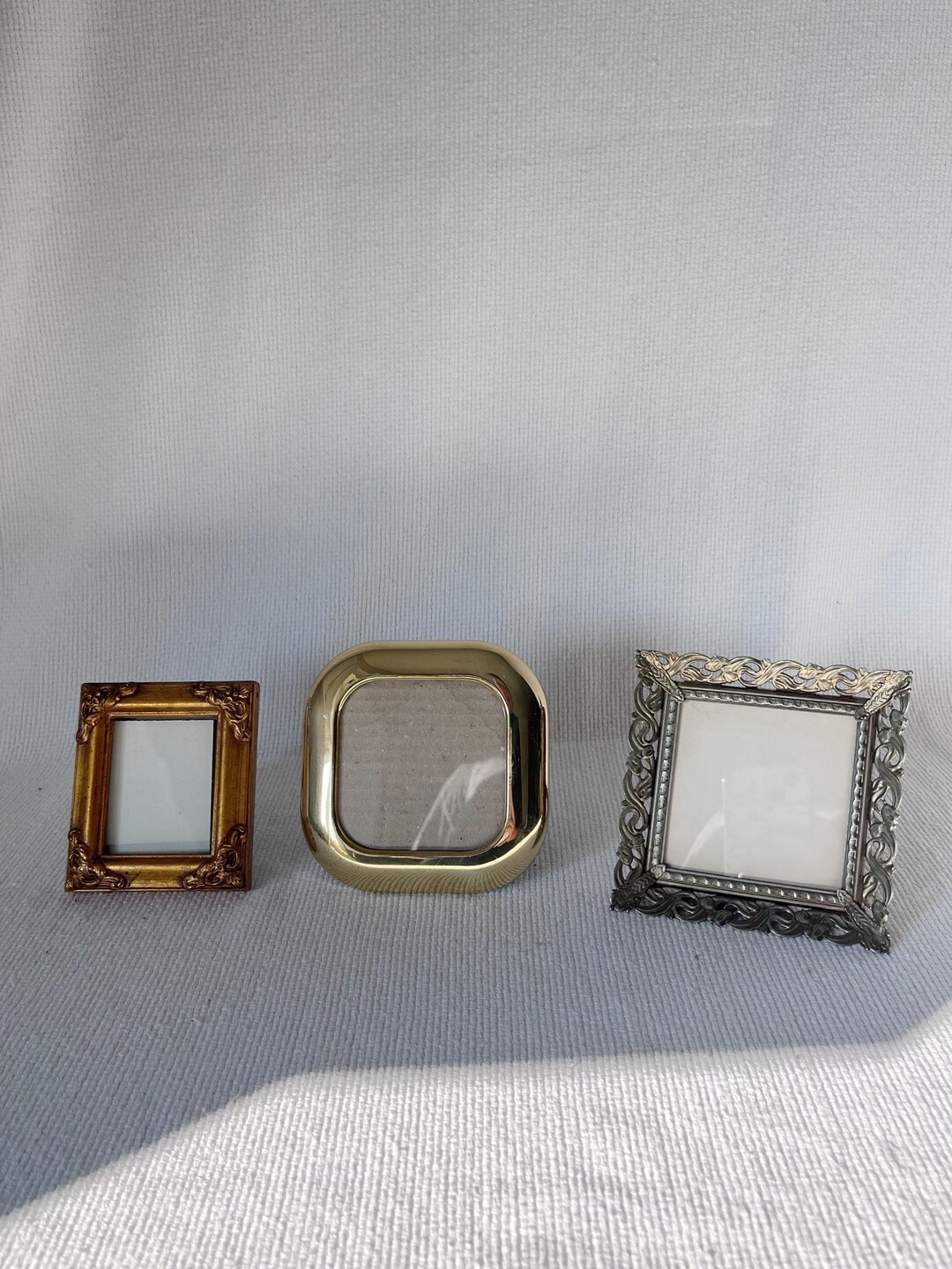 Vintage Small Different Photo Frames, Victorian, English Style Photo ...