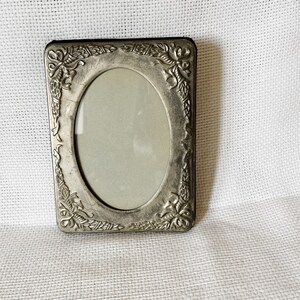 Vintage Silver Plated Frame Photo Album Floral Old Photo - Etsy