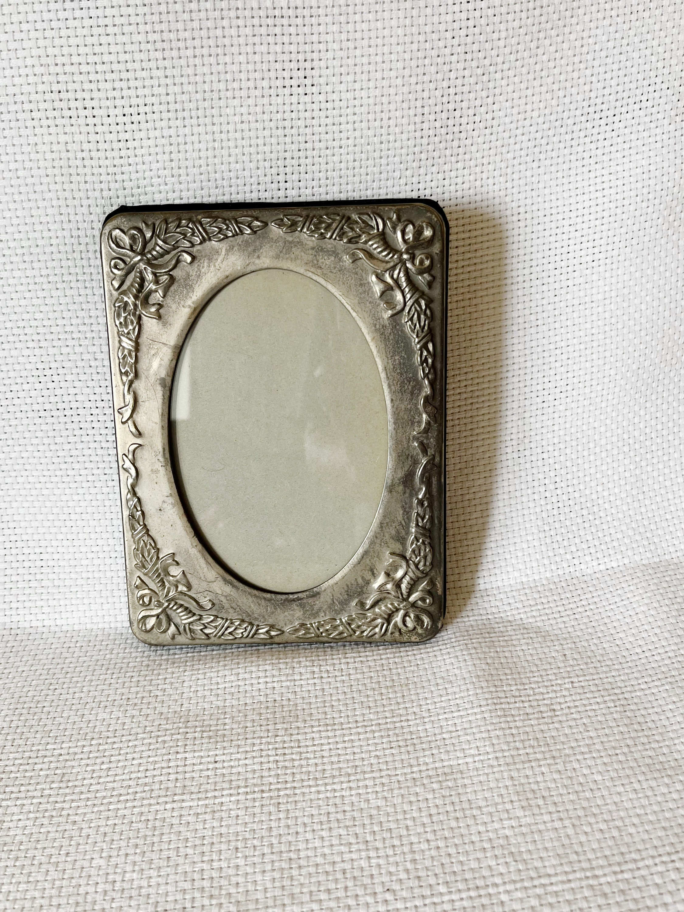 Vintage Silver Plated Frame Photo Album Floral Old Photo - Etsy