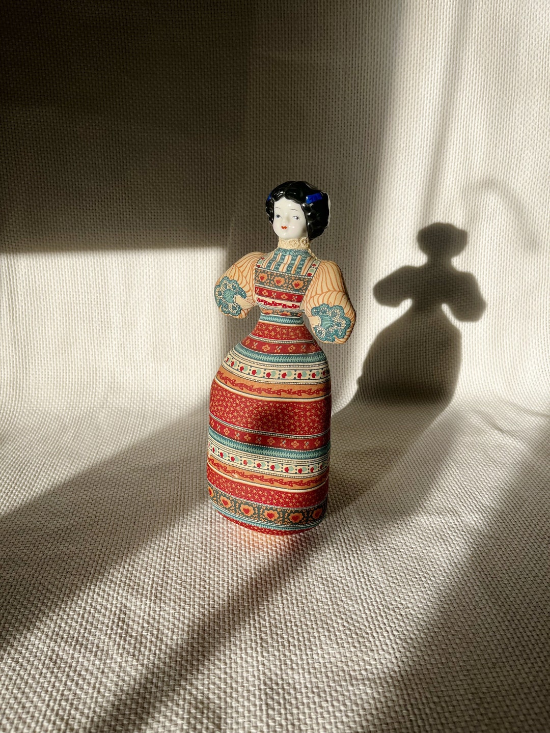 Vintage American Heirlooms Victorian Sachet Doll, Porcelain Head ...