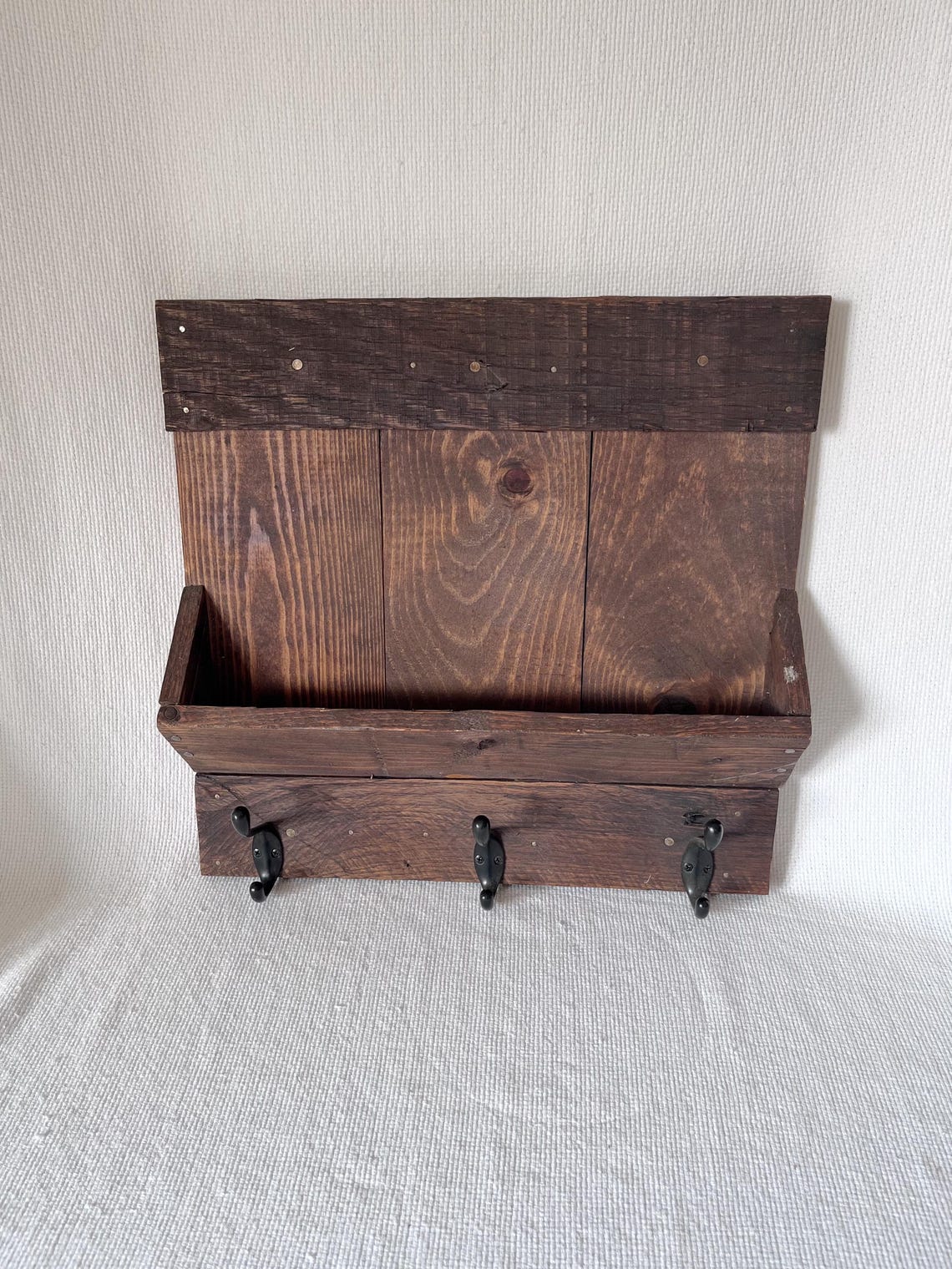 Antique Rustic Mail Box Key Holder, Hand Made Letter Holder, Hand Made ...