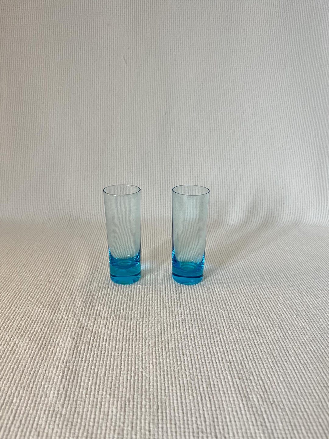 Replacement Vintage Blue Shot Glasses, Ocean Blue Hand Blown Aperitif ...