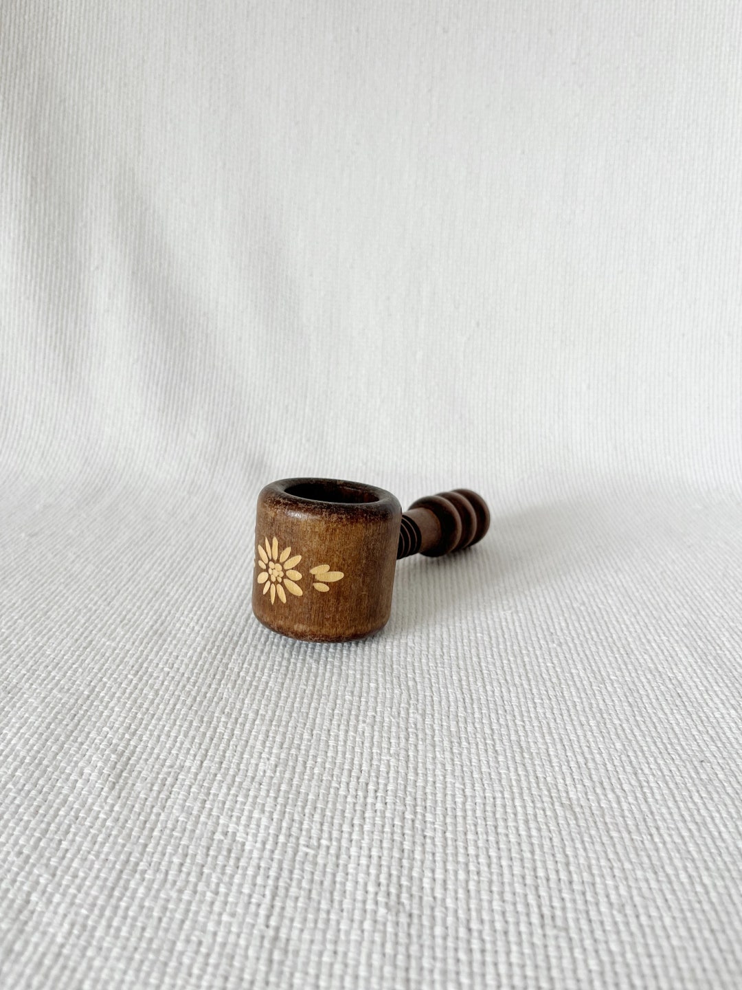 Vintage Made in Switzerland Nut Cracker Solid Wood Handheld Screw Type ...