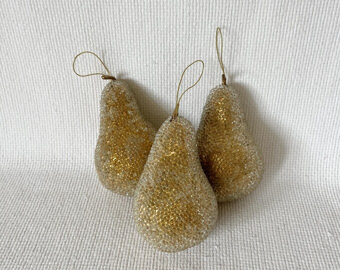 Vintage Sugared Pears Fruits, Artificial Fruits, Christmas Tree ...