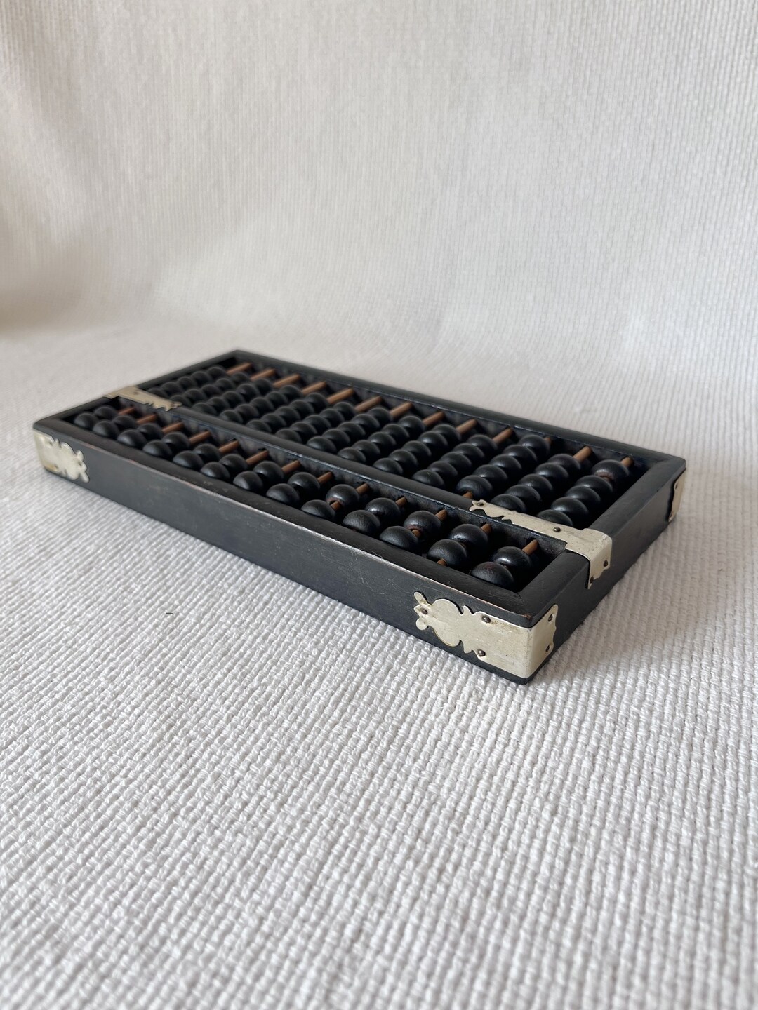 Vintage Chinese Wooden Black and Gold Abacus Real Wood Hand Made Abacus ...
