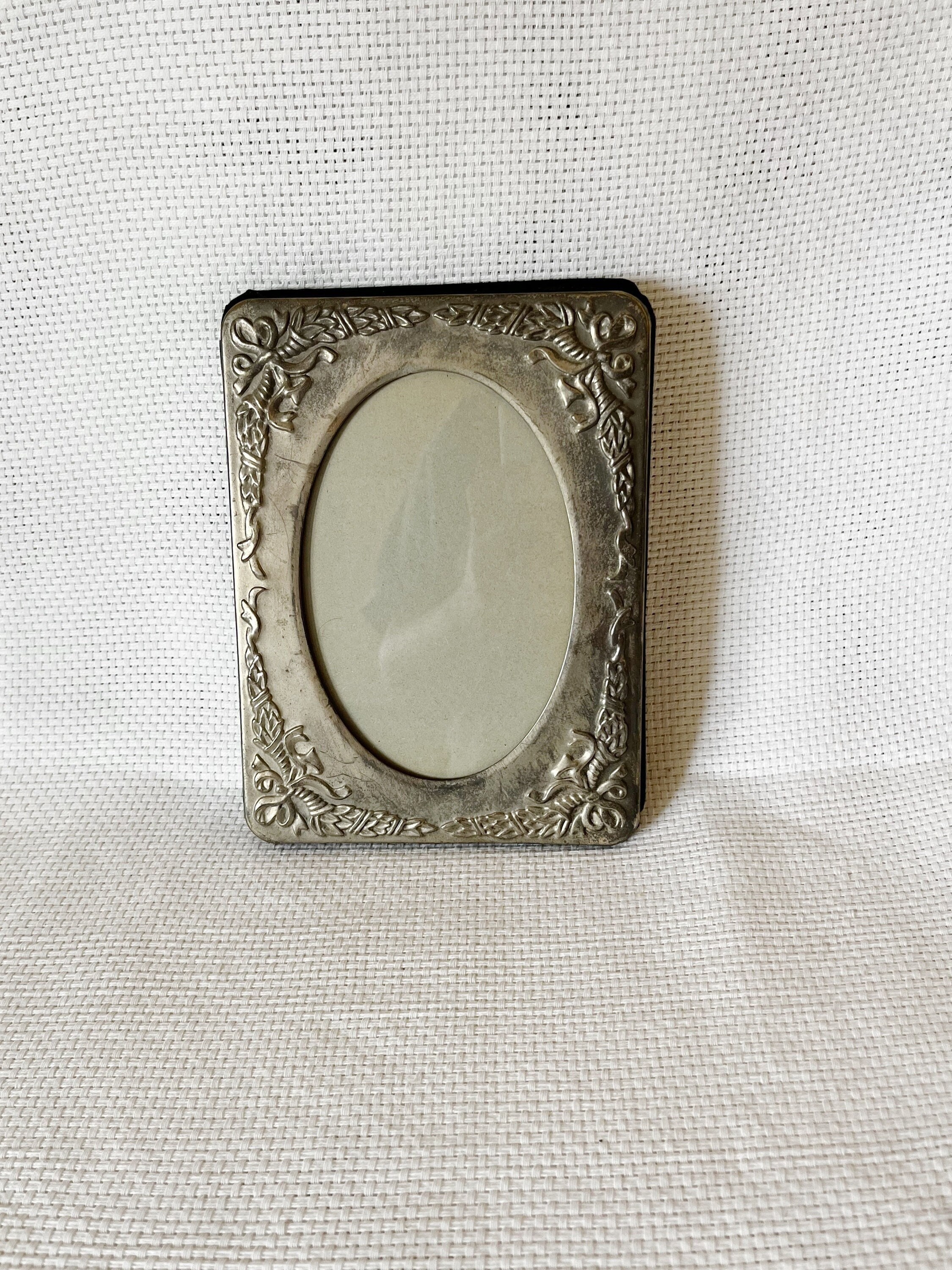 Vintage Silver Plated Frame Photo Album Floral Old Photo - Etsy