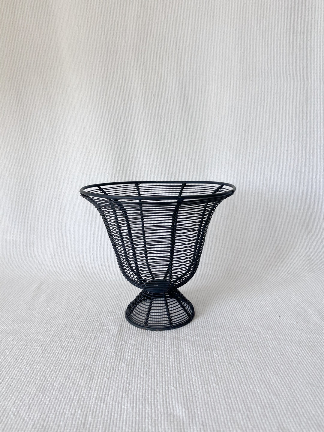 Vintage Small Decorative Wire Pot, Planter Basket, Wire Basket, Antique ...