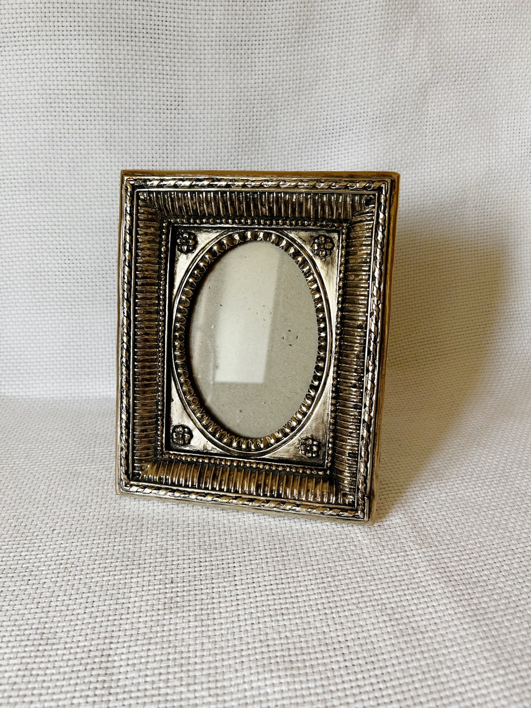 Textured Rough Silver Vintage Photo Farame Luxury Unique Home - Etsy