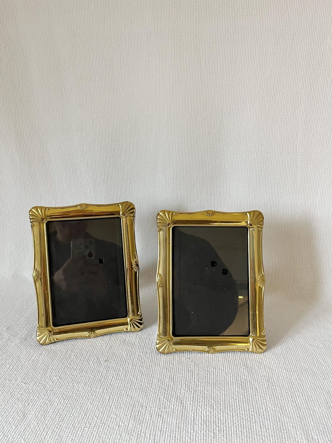 Vintage Gold Brass Fancy Patina Photo Frames, Art Deco Old Money Style ...