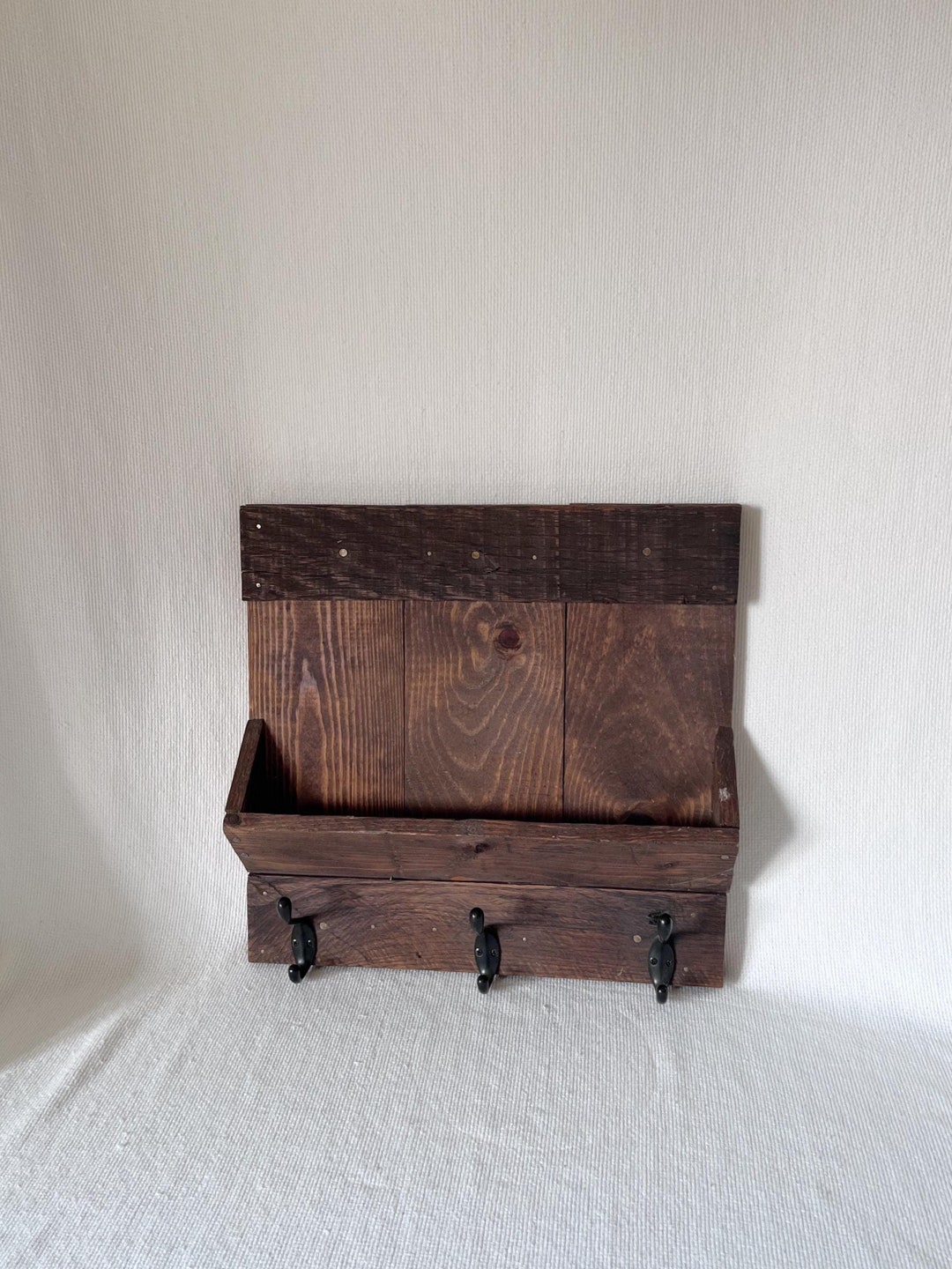 Antique Rustic Mail Box Key Holder, Hand Made Letter Holder, Hand Made ...