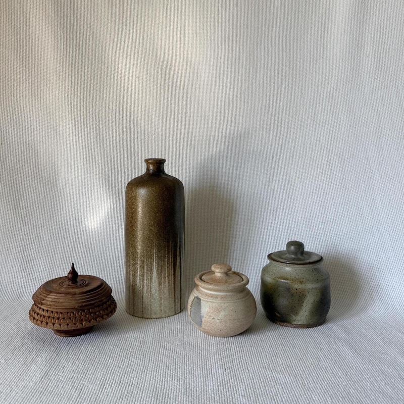 Vintage Studio Pottery Jar - Etsy