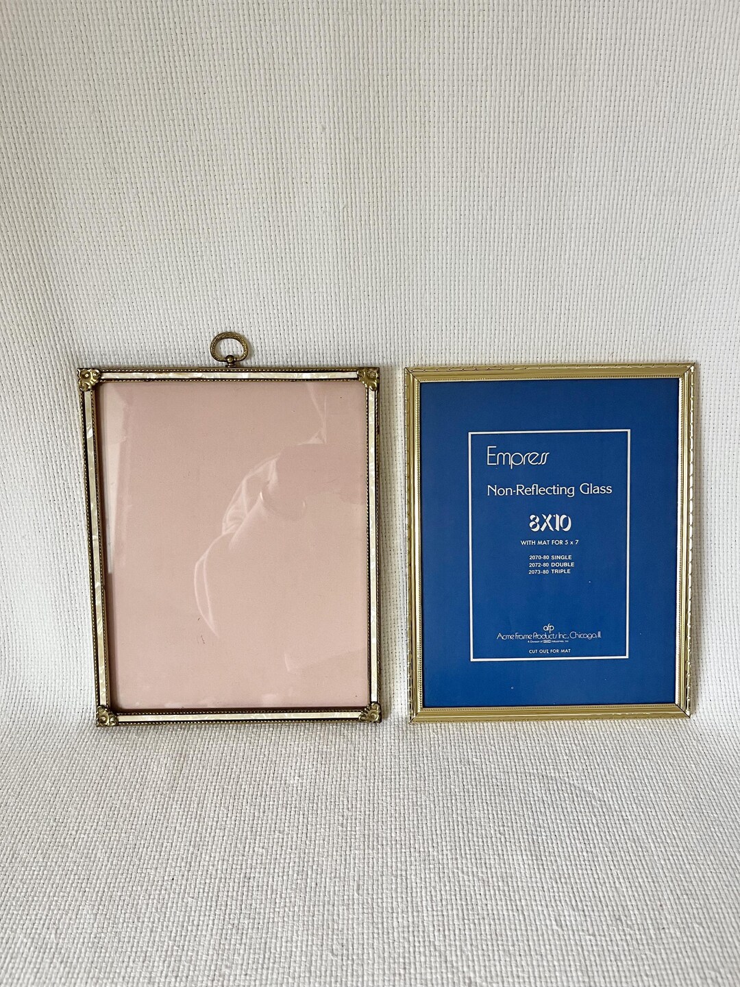 Vintage Metal Picture Frames, Silver Minimal Patina Frame, Wall Metal ...