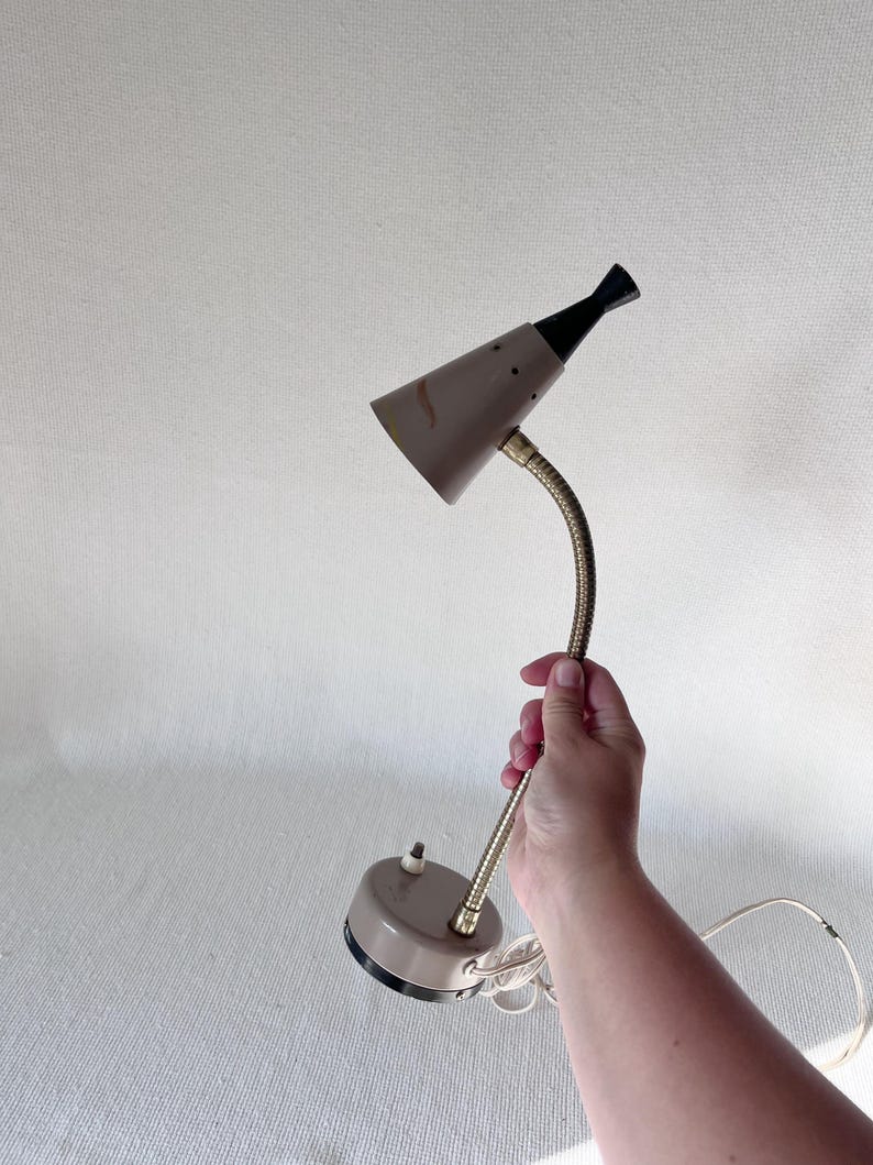 Vintage Unique Small Gooseneck Midcentury Modern Desk Top Lamp, Office ...