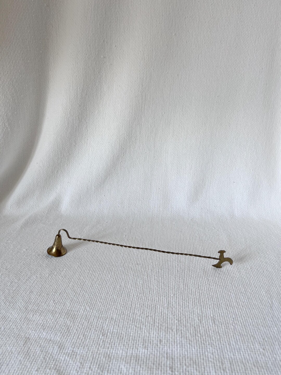 Vintage Candle Extinguisher, Long Handle Brass, Decorative, Collectible ...