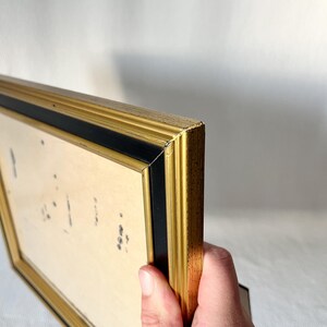 Vintage Minimal Black and Gold Photography Frame, French Picture ...