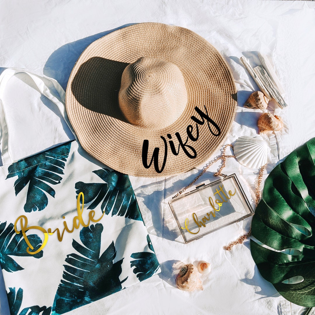 Bachelorette Party Hats Floppy Sun Hat Beach Bachelorette Party Gift ...