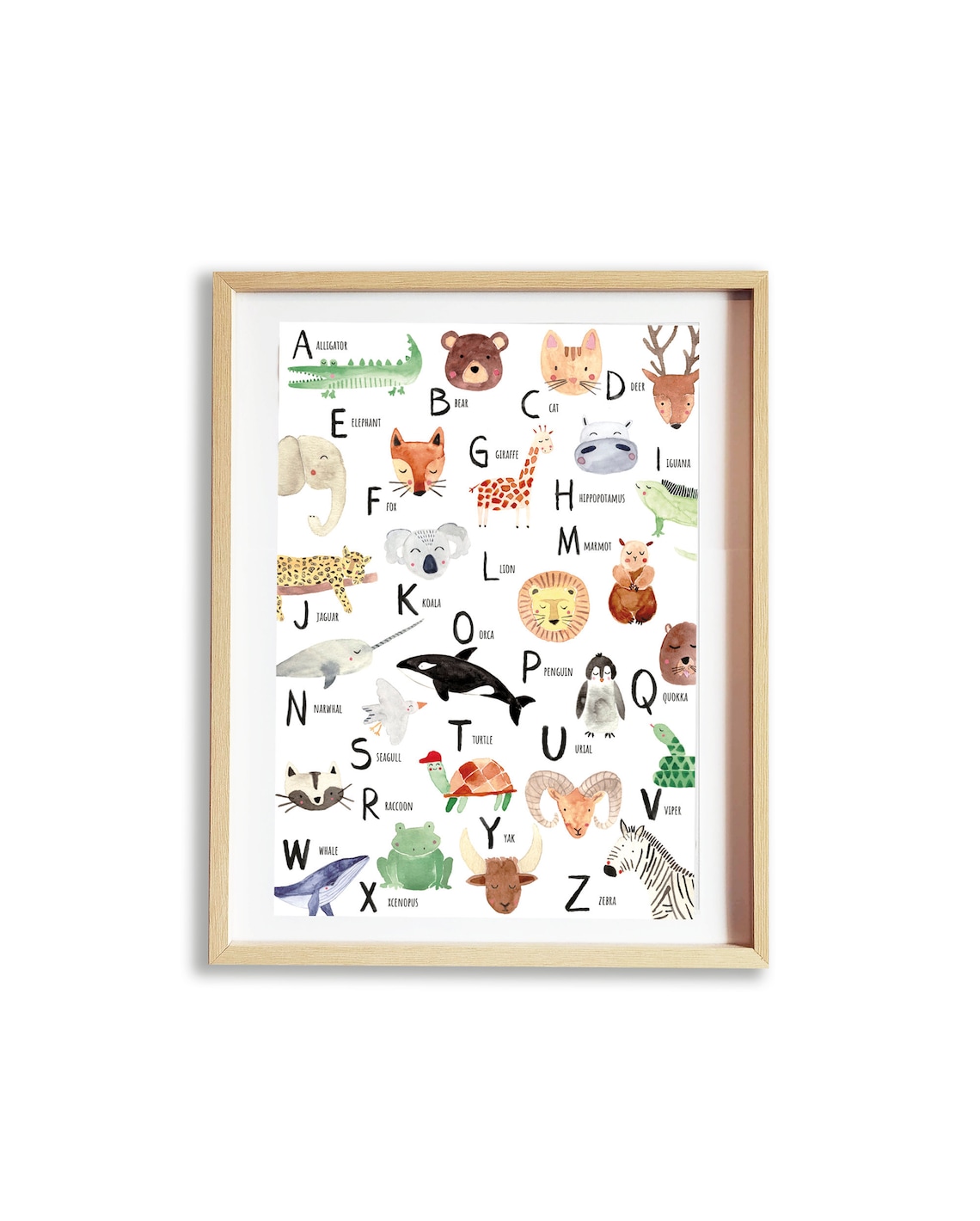 English Alphabet Poster English Alphabet English Poster Animals ...