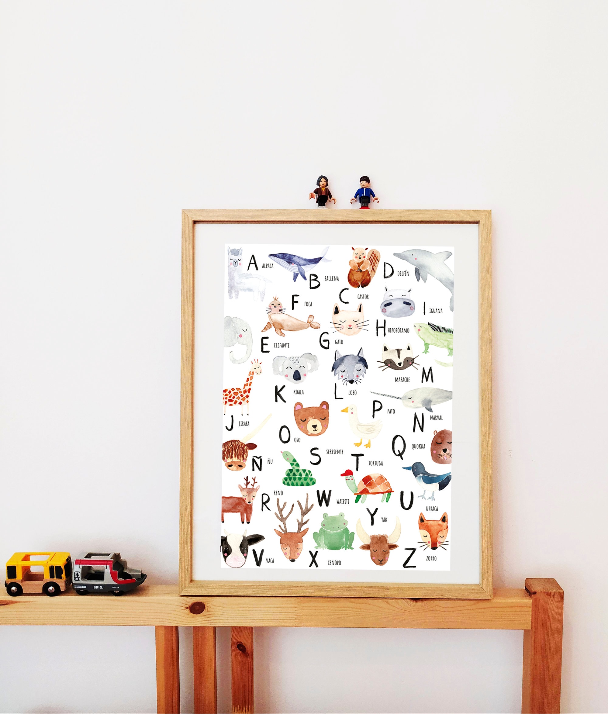 Spanish Alphabet Poster; Animal Alphabet Poster in Spanish; Kidsroom ...