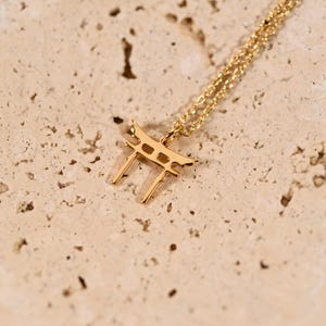 Torii Gate Necklace, Shinto Symbol Charm, Shintoist Jewelry, Best ...