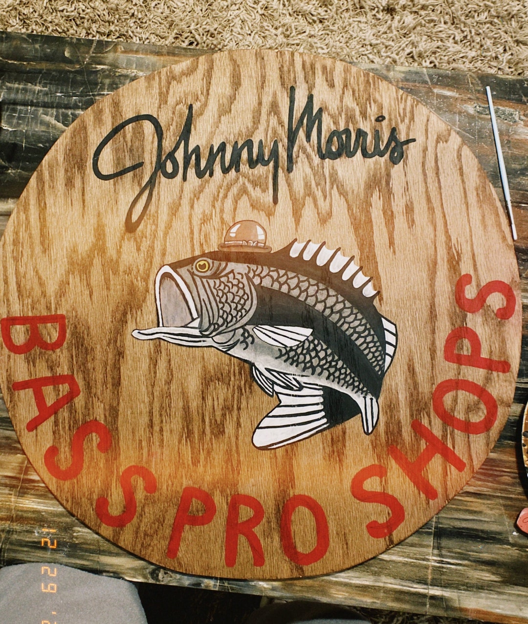 Handmade Rustic/vintage Wooden Johnny Morris Bass Pro Sign - Etsy