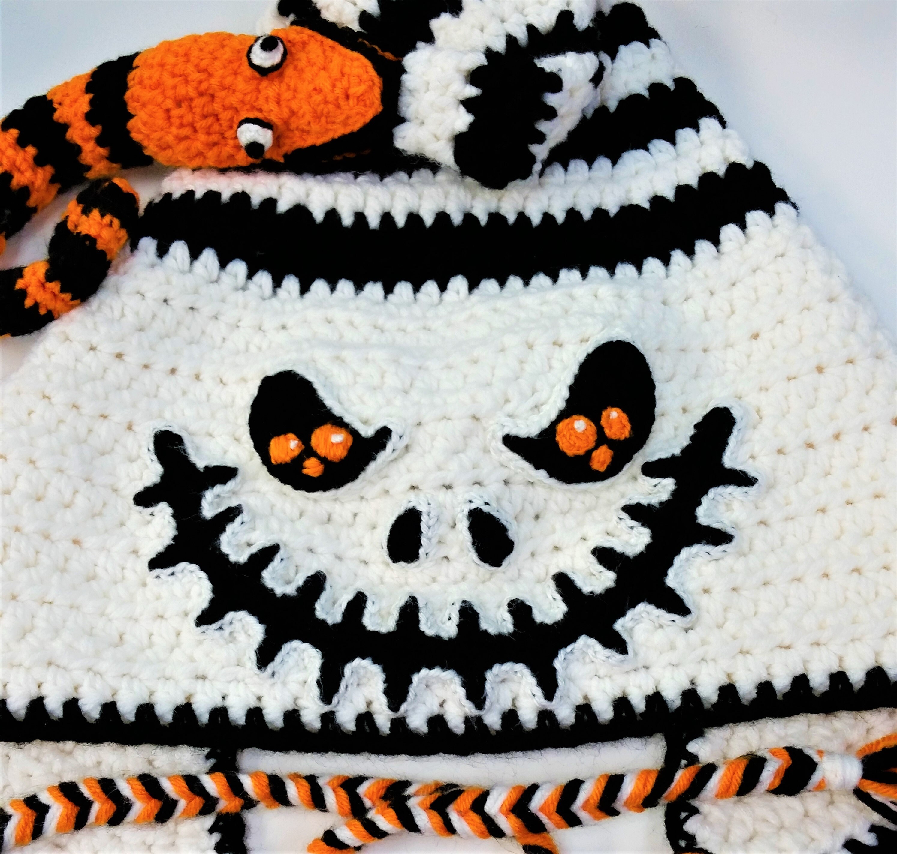 Crochet Skeleton Hood (bonedaddy, Jack Skellington, Skull, Etc) - Etsy