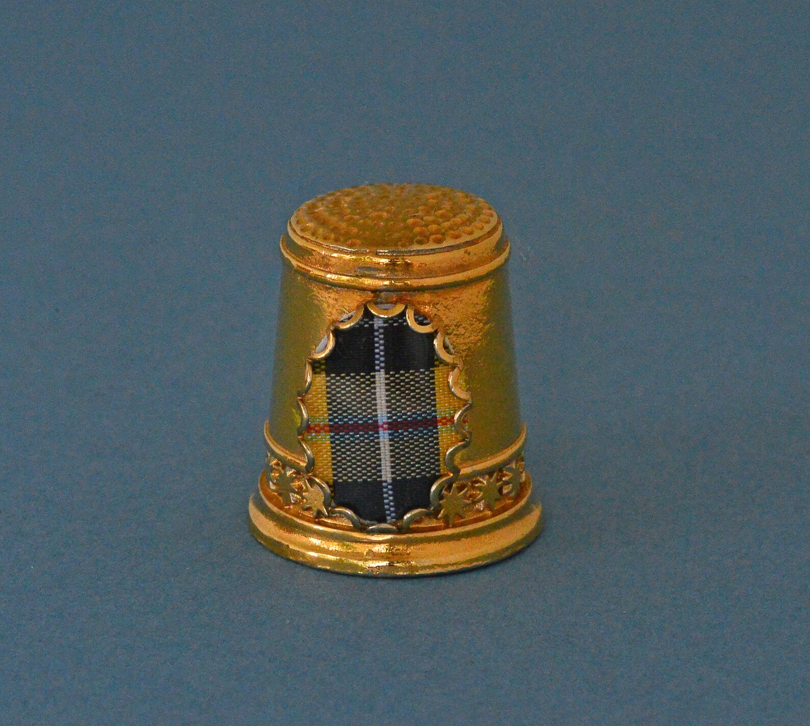 Cornish Tartan Thimble by Elizabeth~r~anderson Miniature Embroideries ...
