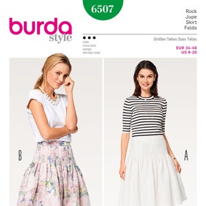Burda Style Pattern 6507 - Misses' Pleated Skirt Sizes (US 8-20) - Etsy