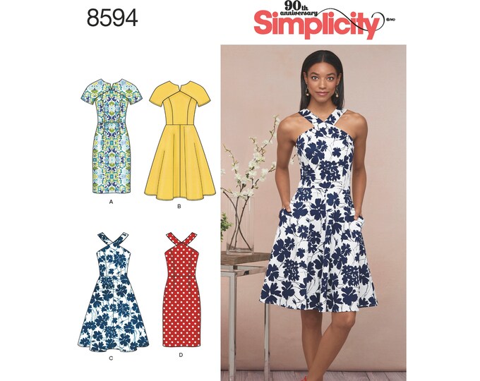 Simplicity Cynthia Rowley 2178 Misses' Dresses Sizes 6-14 UNCUT - Etsy UK