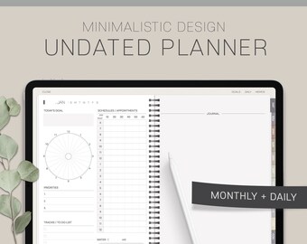 Pie Chart Style 24 Hr Two-Page Daily Planner Digital & | Etsy