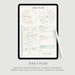 Pie Chart Style (24 Hr) Two-page Daily Planner Digital & Printable ...