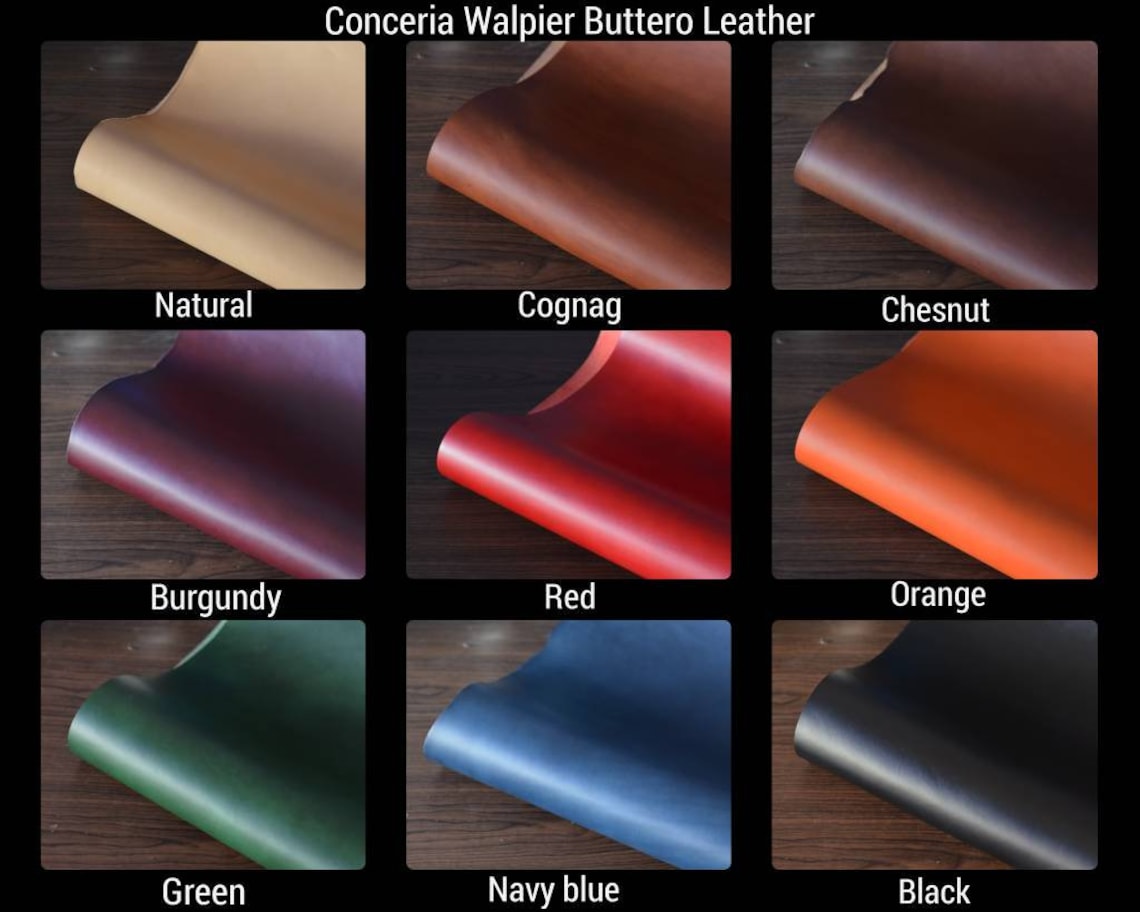 8pocket Black Shell Cordovan and Orange Italian Buttero - Etsy