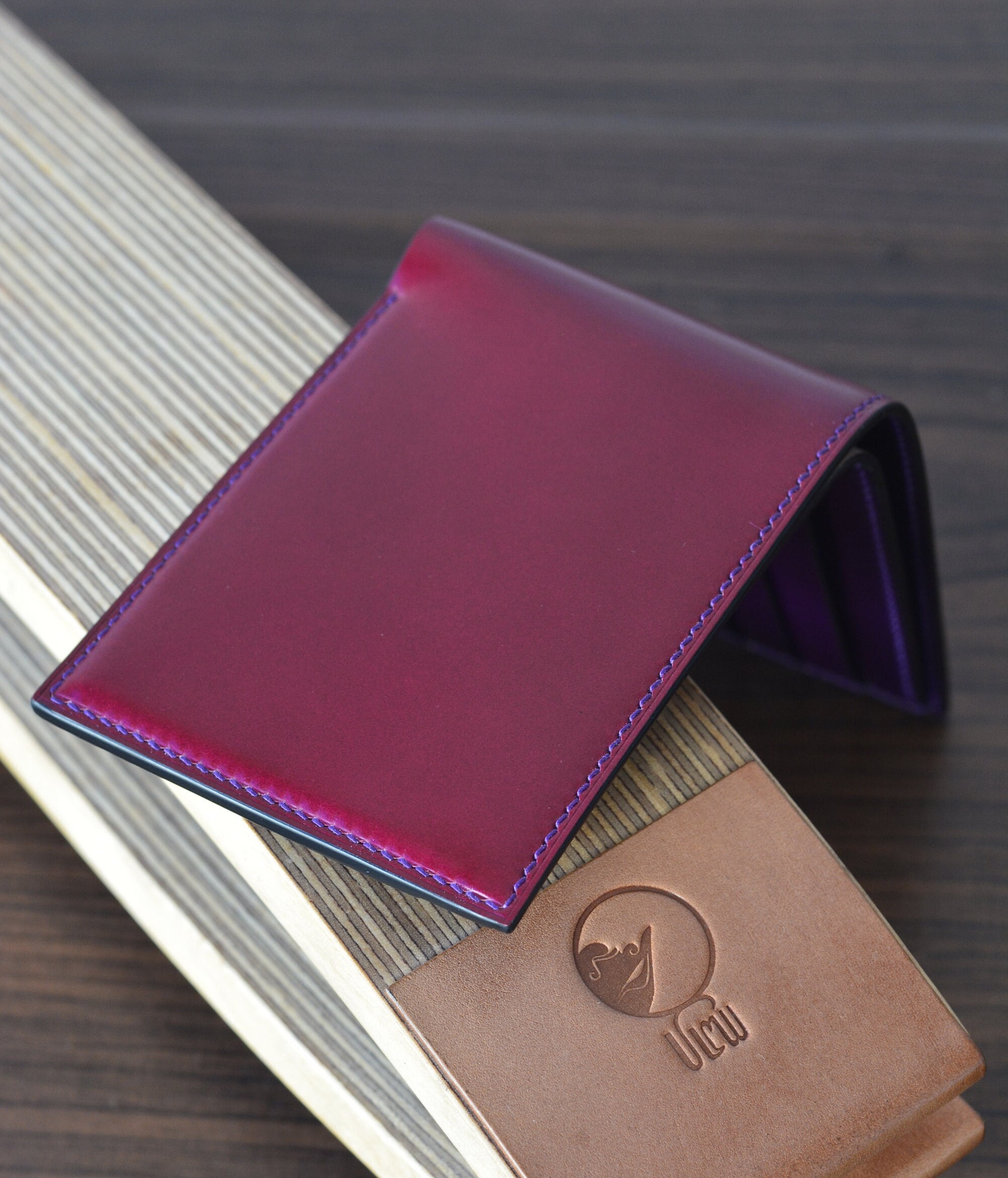 Full Shell Cordovan Bifold Wallet. Men Leather Wallet. Red - Etsy