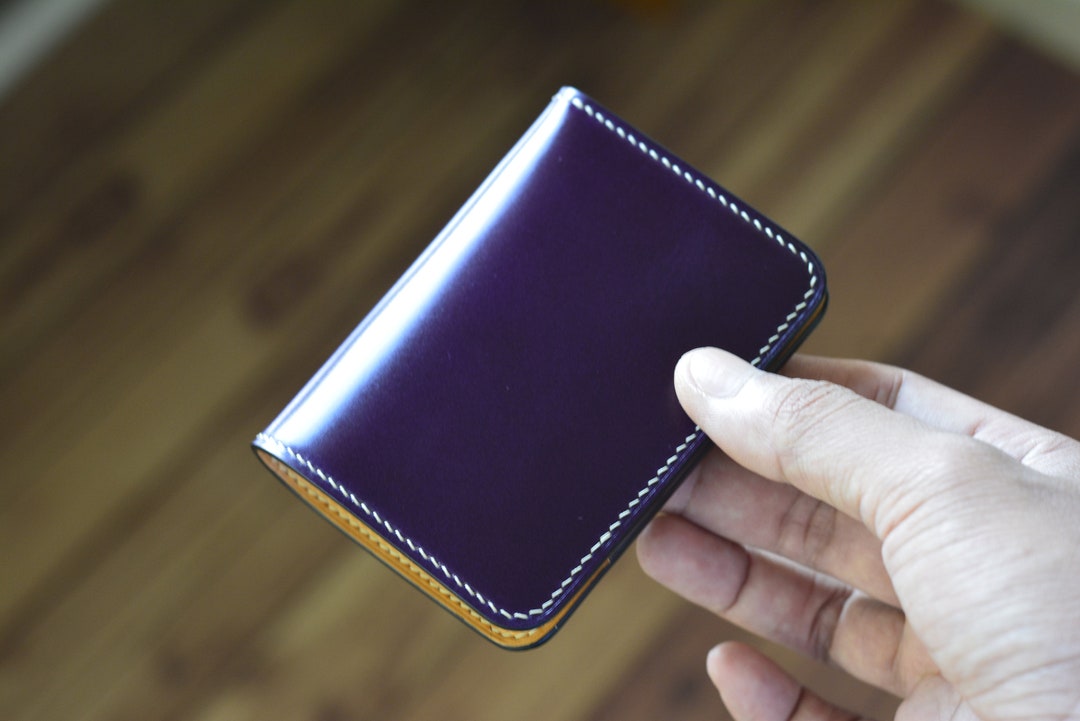 4pocket Violet Shell Cordovan and Natural Italian Buttero Leather ...