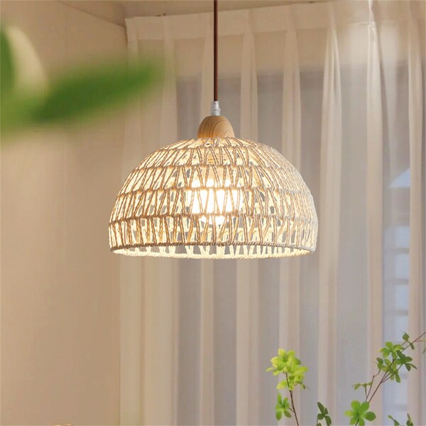 Rope Pendant Light - Etsy