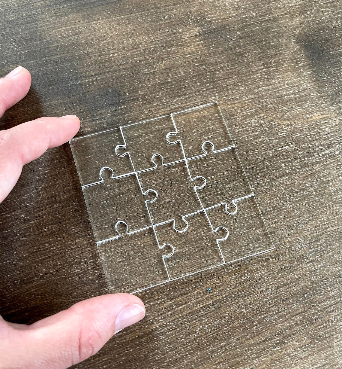 Clear Impossible Jigsaw Puzzle Acrylic Choose 49 25 or 9 | Etsy