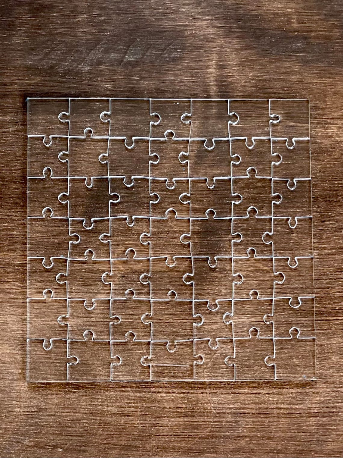 Clear Impossible Jigsaw Puzzle Acrylic Choose 49 25 or 9 | Etsy