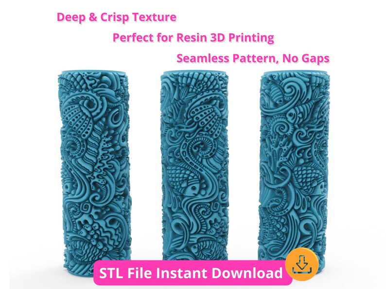 Underwater Swirl Pattern – 3D STL File for Polymer Clay & Ceramics ...