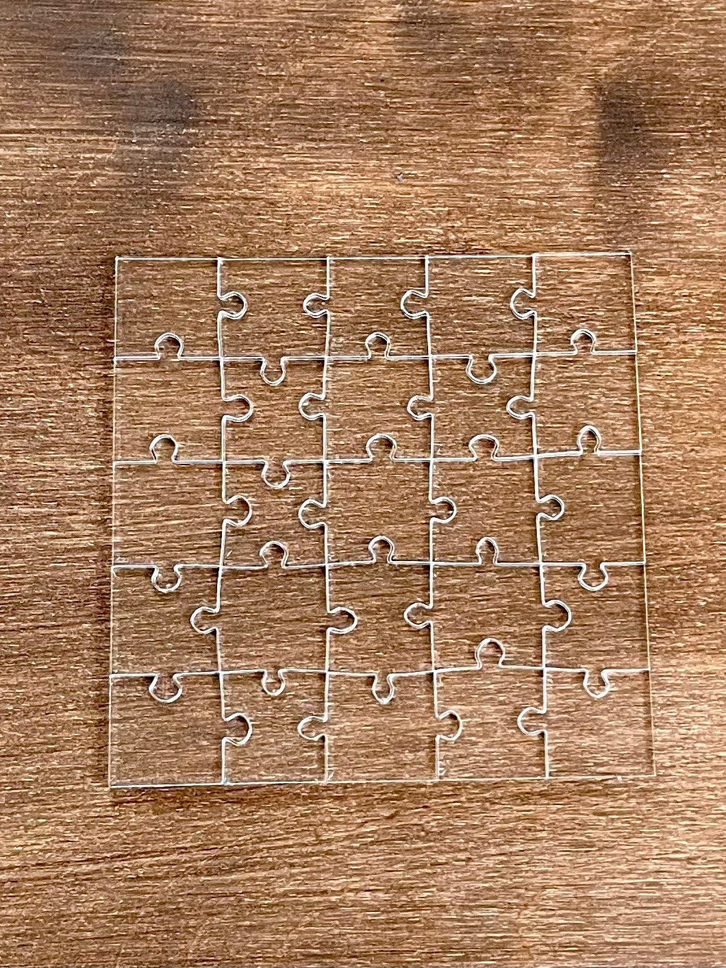 Clear Impossible Jigsaw Puzzle Acrylic Choose 49 25 or 9 | Etsy