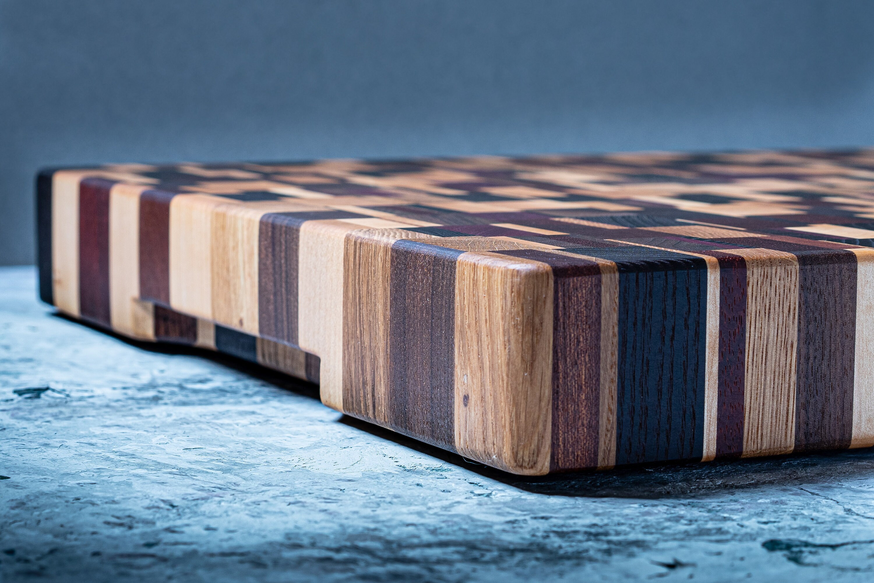 End Grain Cutting Board Chaos pattern | Etsy