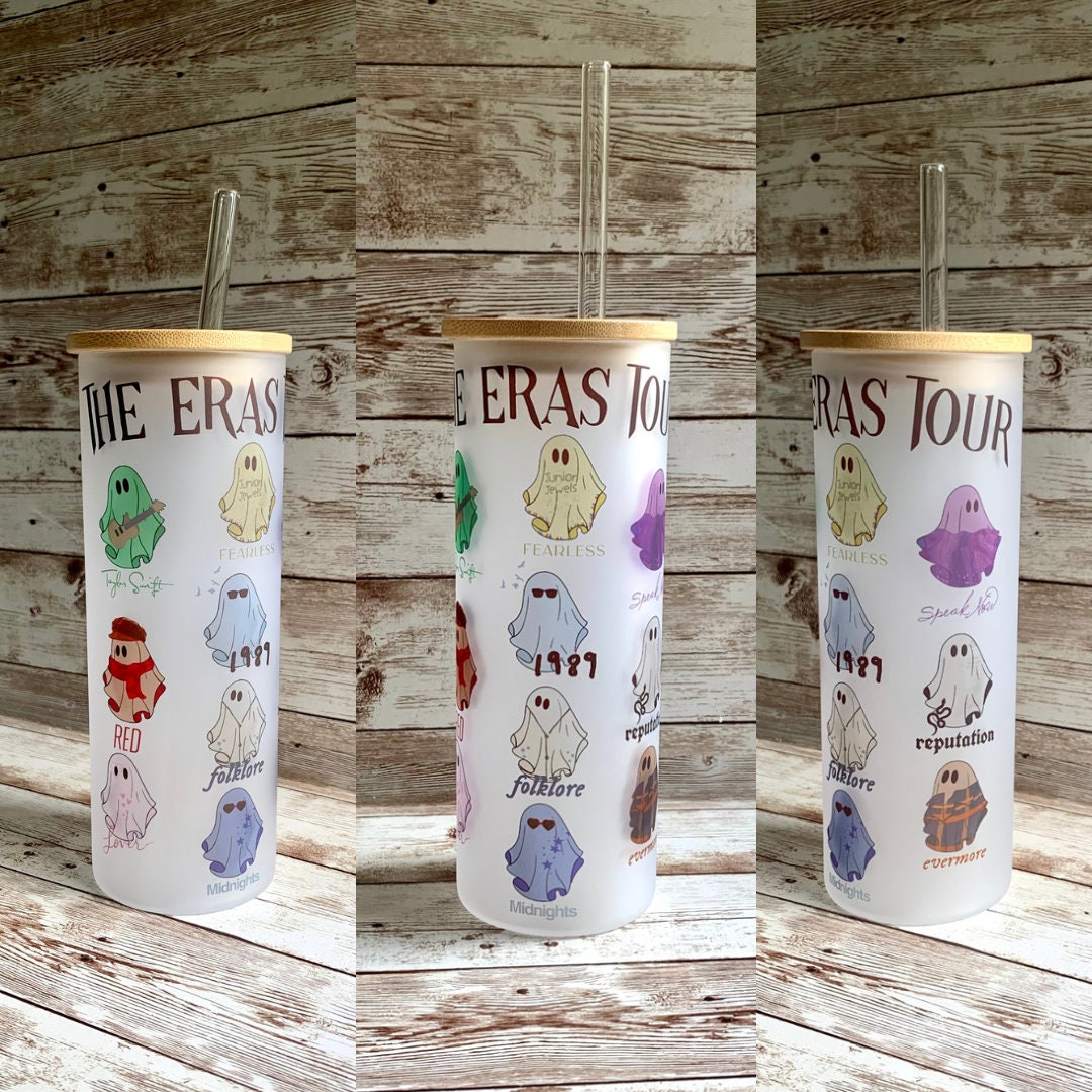 Eras Tour Glass Tumbler / Modern Coffee Glass / Iced Coffee Lover ...