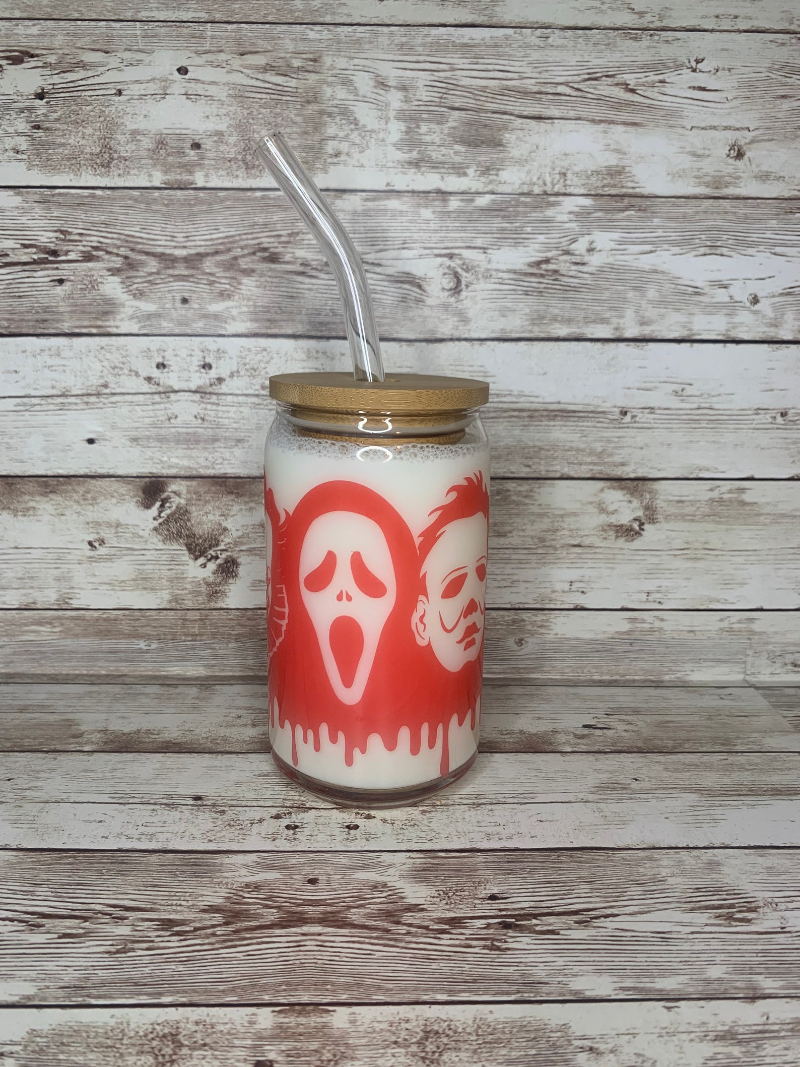 Scary Movie Horror Film Cup / Beer Can Horror Glass / Horror - Etsy